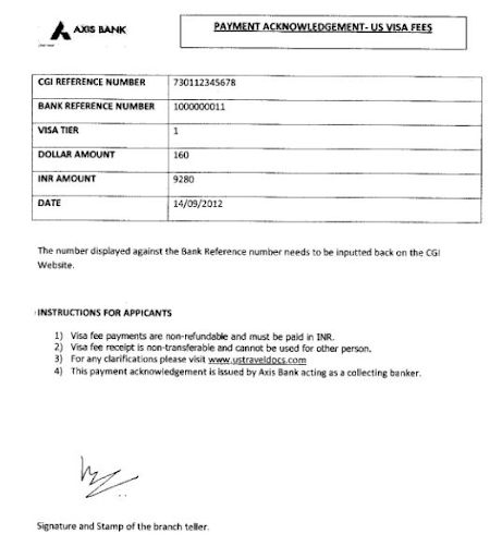 MRV Fee Receipt: What is Receipt Number for US Visa & Sample