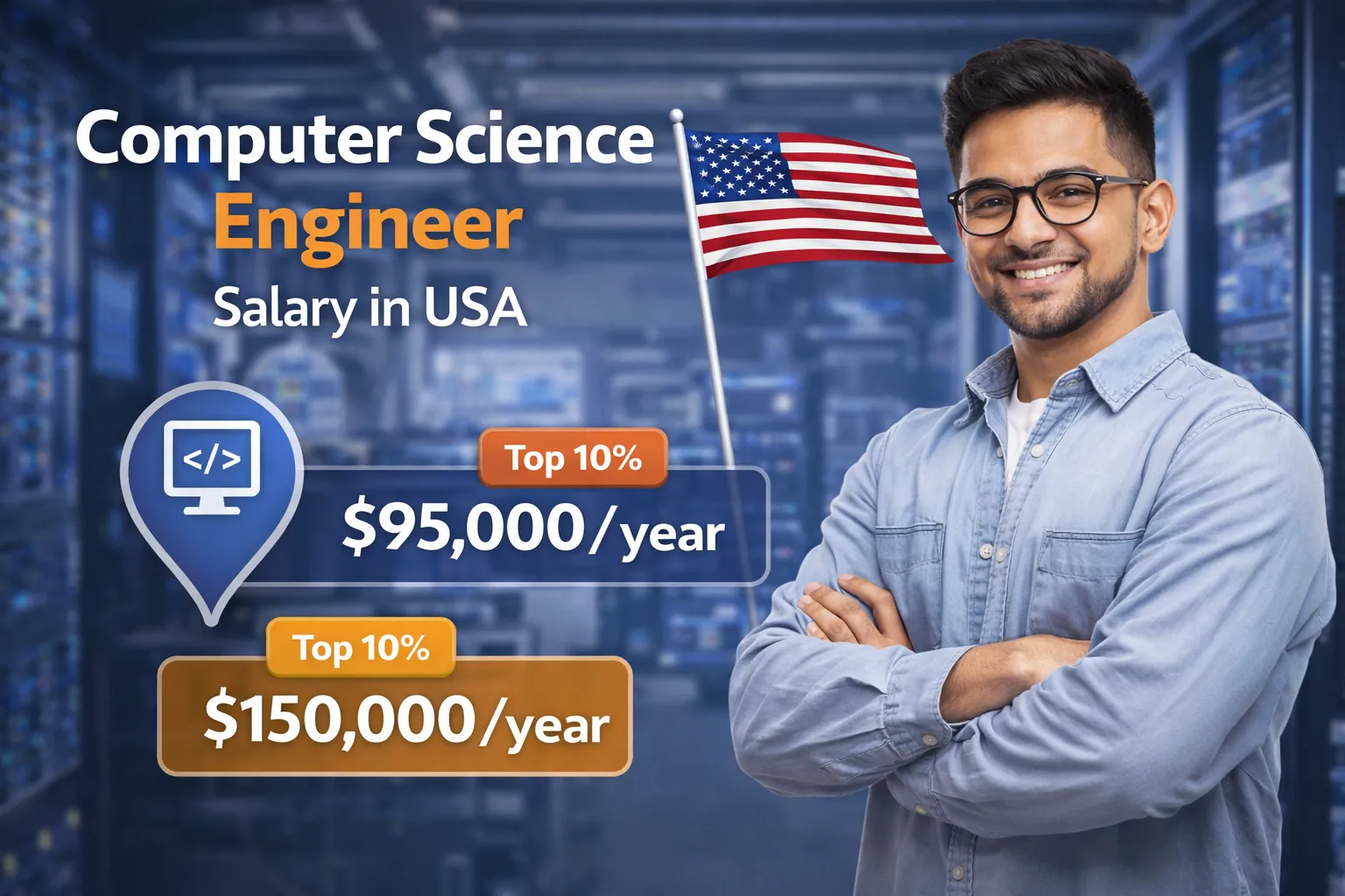 Computer Science Engineer Salary in USA (2026)